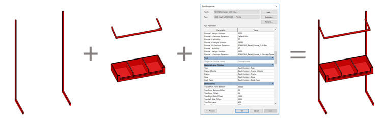 Revit Content | Retail Furniture